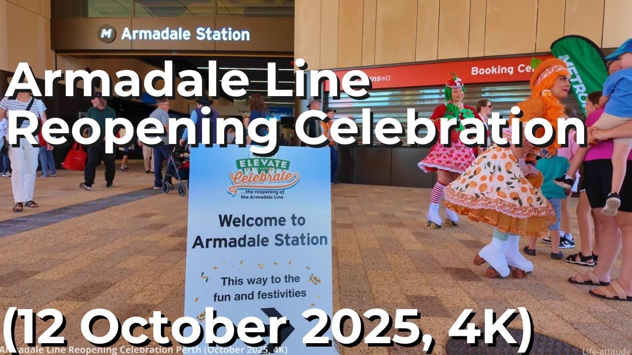Armadale Line Reopening Celebration 2025 Perth Australia (4K ...