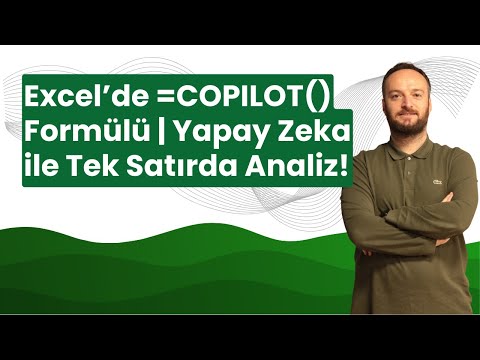 Excel'in Yeni Süper Gücü: Copilot Formülü! | Formül Ezberlemeye Son