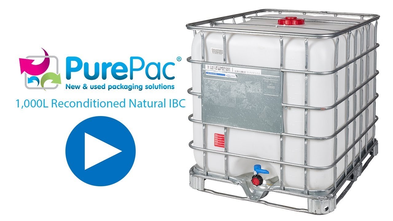 Reconditioned 1,000L Natural IBC from PurePac v5 - YouTube