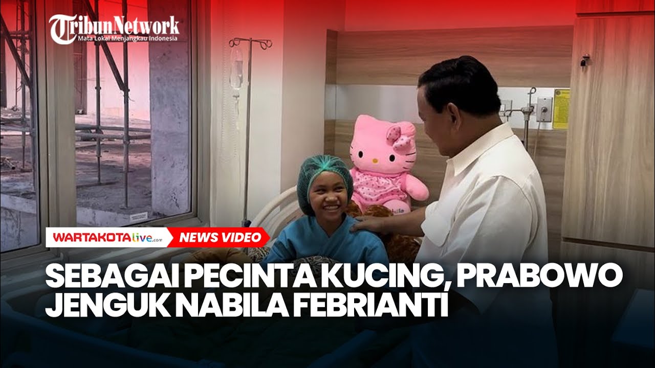 Jenguk Nabila Febrianti, Prabowo Bawa Salam dari Kucingnya - YouTube