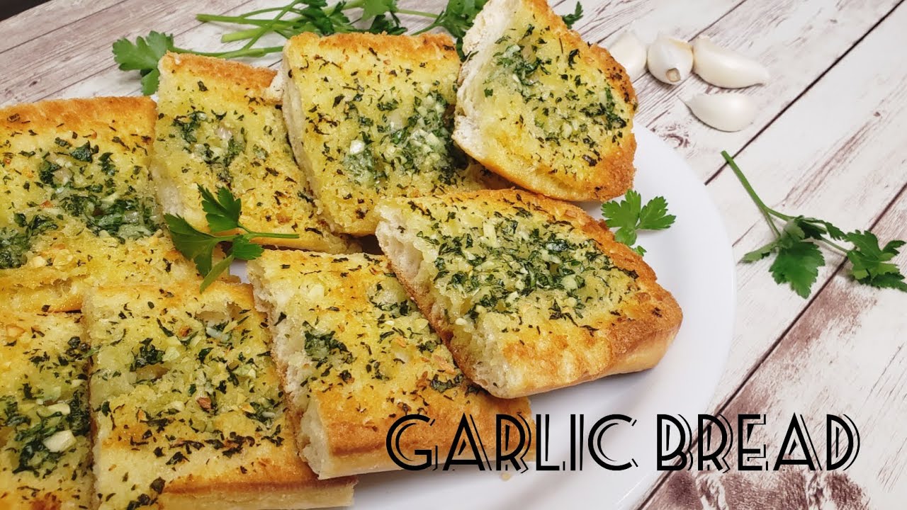 Easy and quick garlic bread - YouTube
