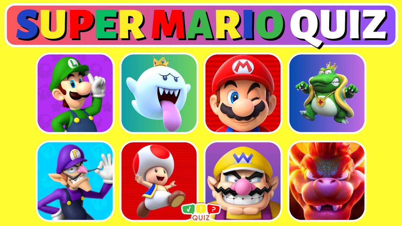 SUPER MARIO QUIZ 🍄 - YouTube