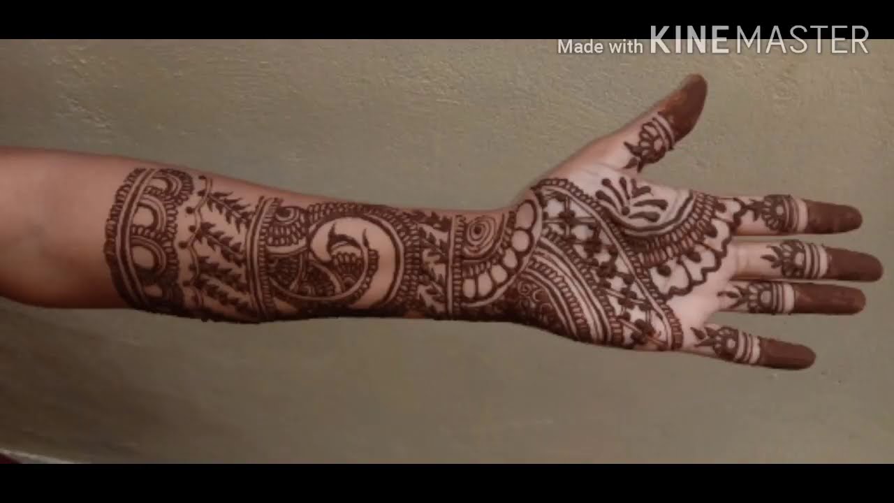 Full hand mehndi designs//wedding//aniversary//puberty function - YouTube