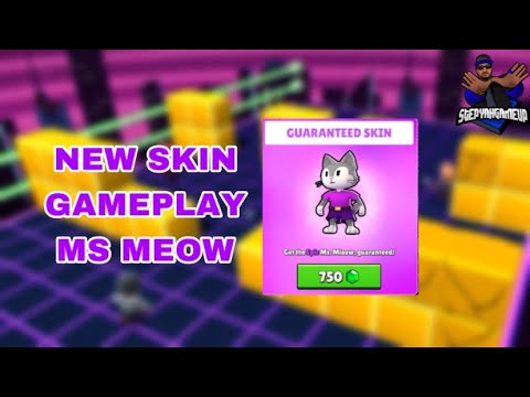 Stumble Guys Ms. Meow Skin Update with gameplay and live commentary ...