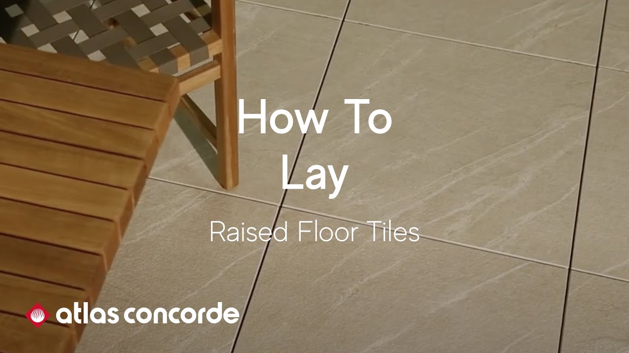 How to Lay Raised Floor Tiles | Atlas Concorde - YouTube