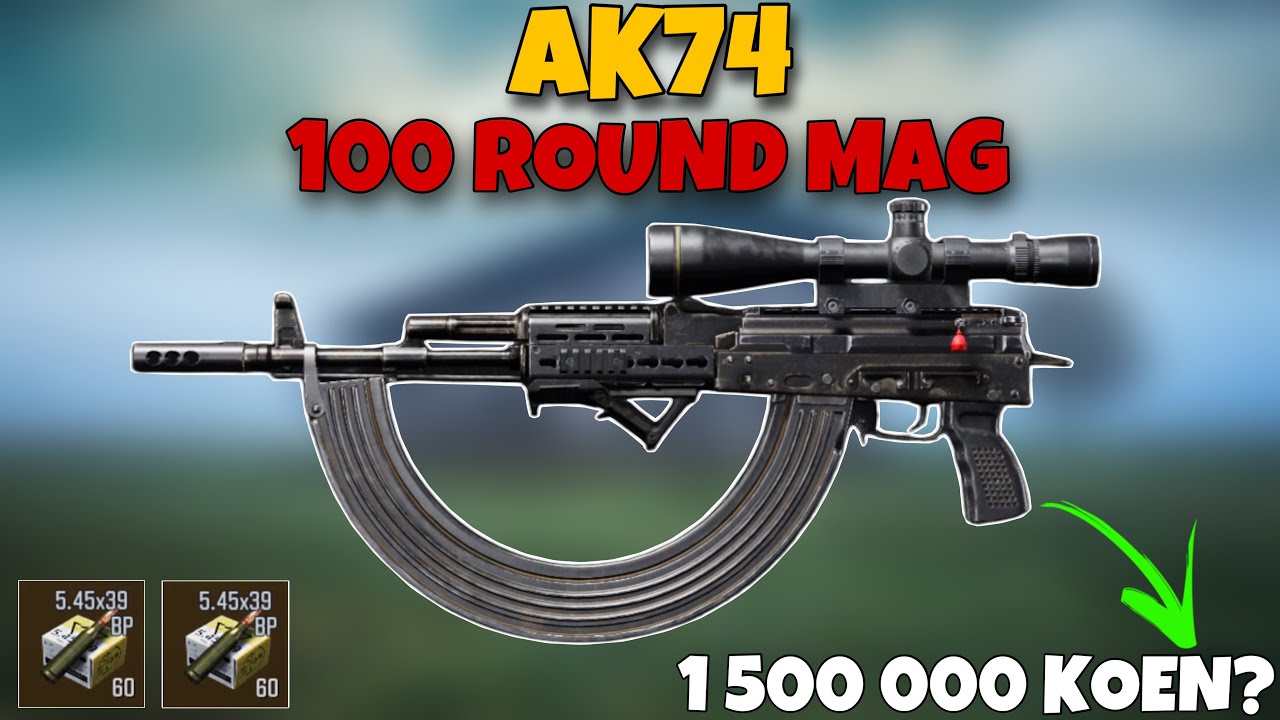 AK74 WITH 100 ROUND BP MAG IN ARENA BREAKOUT - YouTube