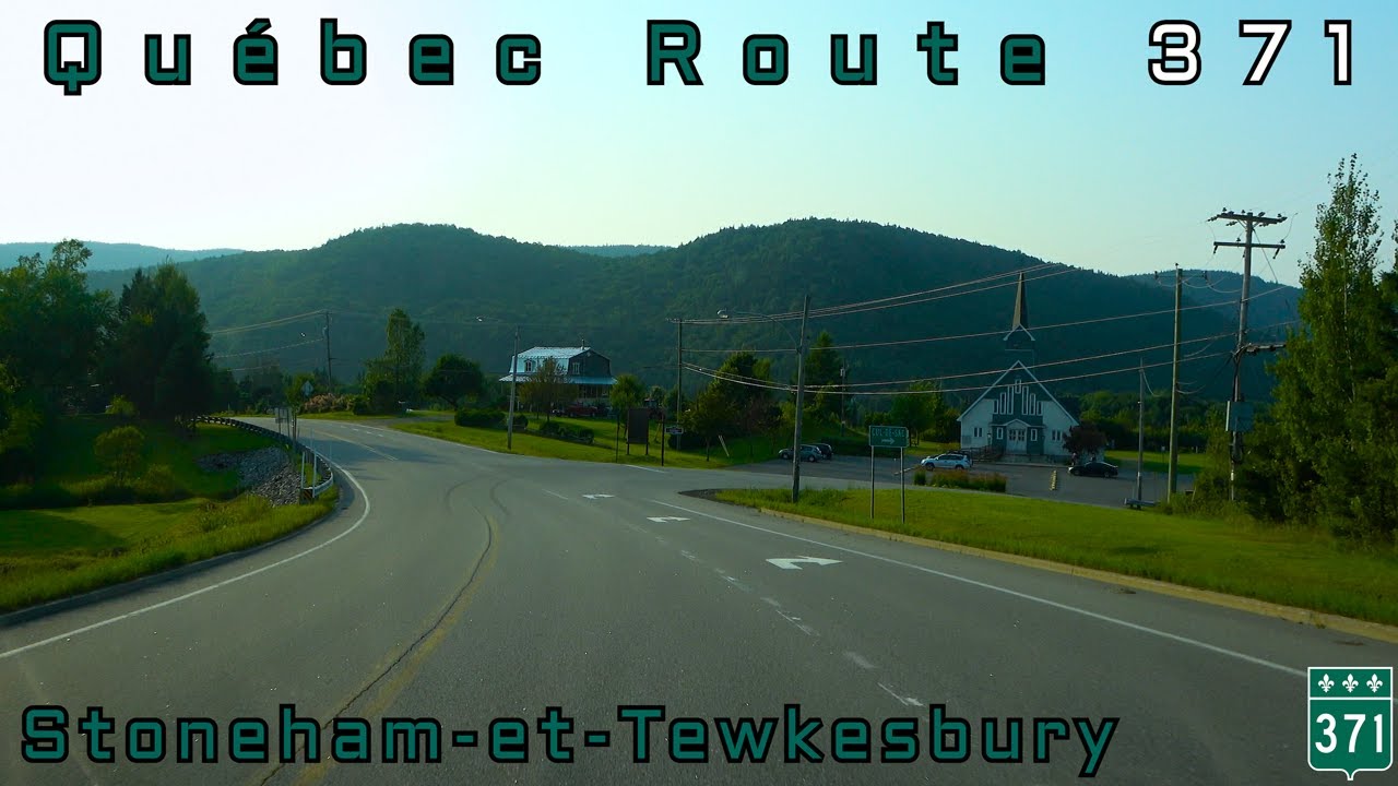 Québec Route 371 - Stoneham-et-Tewkesbury - YouTube