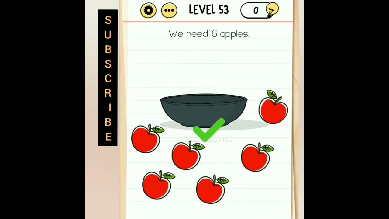 Brain Test: Tricky Puzzles || Level 53 || We need 9 apples || Answer ...