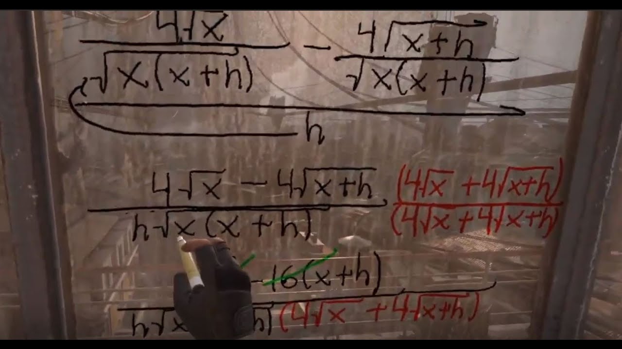 Ridiculously Hard Calculus Problem in VR - YouTube