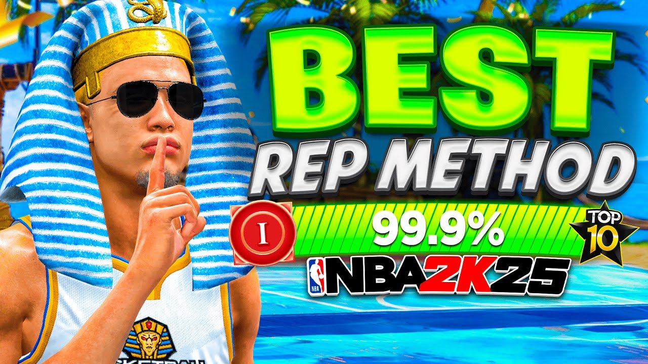 BEST REP METHOD in NBA 2K25! FASTEST REP METHOD to HIT LEGEND & LEVEL ...