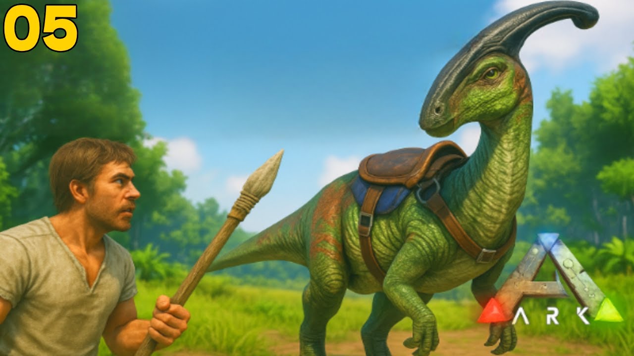 Taming My First Parasaur in ARK Mobile – Insane Reaction | Tame ...