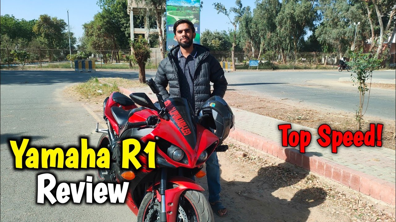 Yamaha R1 Review Top Speed YZF Skull Edition - YouTube