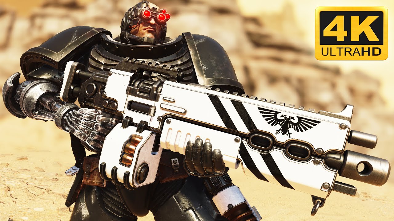 IRON HANDS CYBORG! Epic HEAVY BOLT RIFLE Gameplay - Warhammer 40k ...