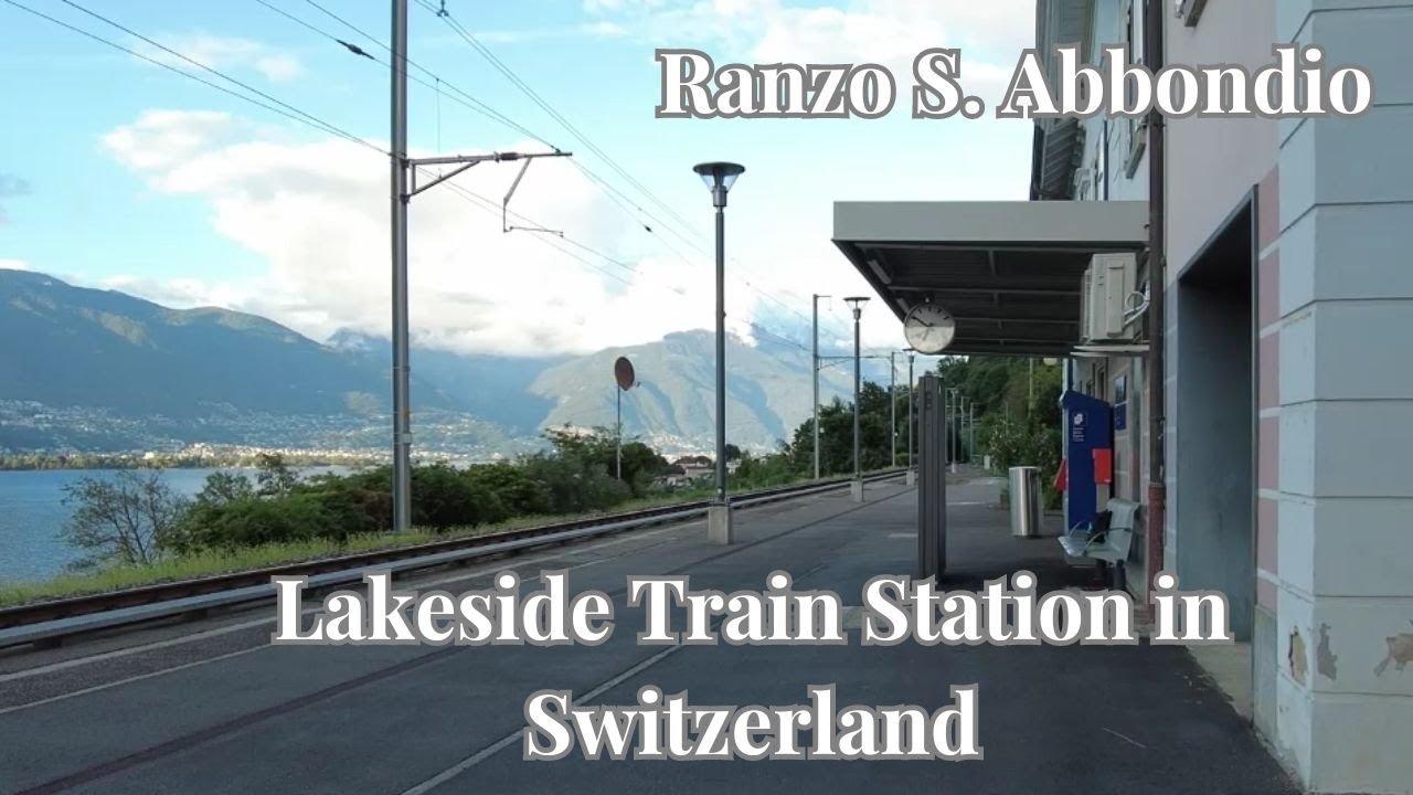 I visited a quiet lakeside train station in Switzerland - YouTube