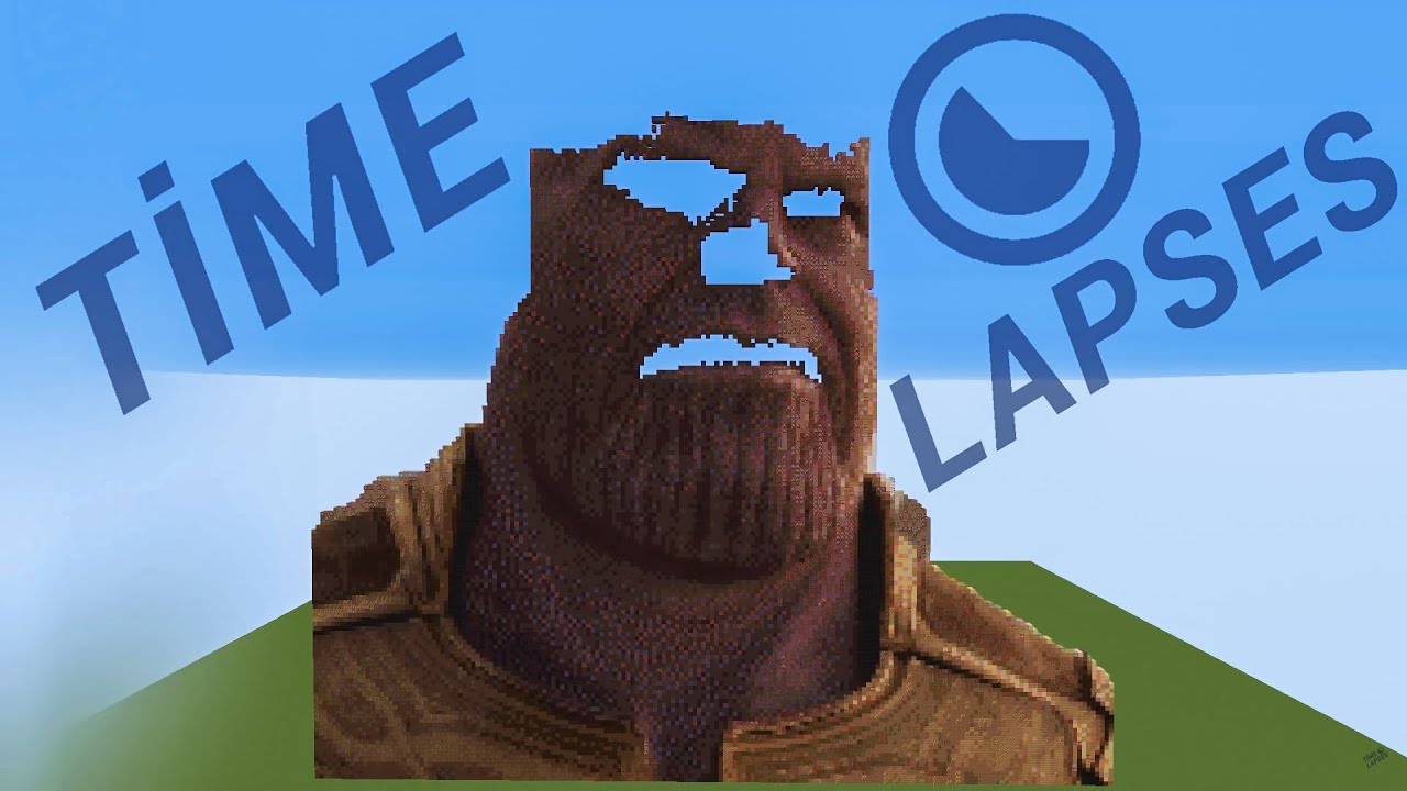Minecraft Timelapse - INFINITY WAR THANOS (32.400 BLOCKS, 62 DIFFERENT ...