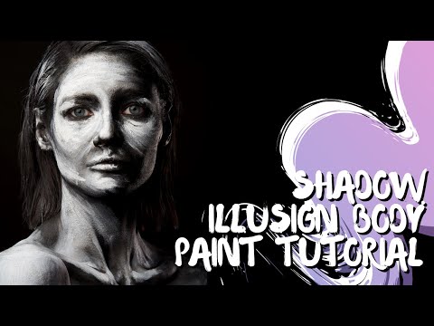 LURKING IN THE SHADOWS | Shadow Illusion Body Paint Tutorial | Sarah Davies