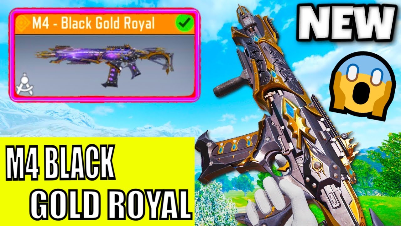 *NEW* M4 BLACK GOLD ROYAL GAMEPLAY COD MOBILE | M4 BLACK GOLD ROYAL ...