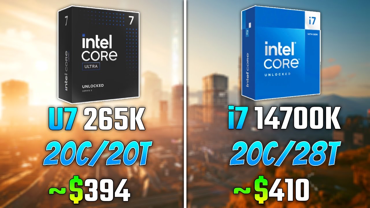 INTEL ULTRA 7 265K vs INTEL i7-14700K | Test in 6 Games - YouTube