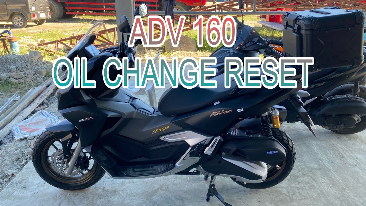ADV 160 OIL CHANGE RESET - YouTube
