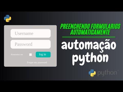 Aprenda a preencher formulários automaticamente com PYTHON - Biblioteca Selenio - [ #video01 ...