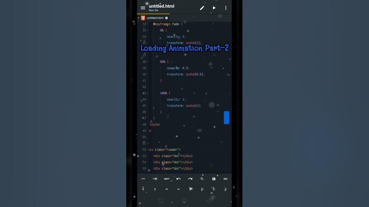 Amazing Fading Dots Loading Animation Using Css And Html Shorts Bajrangcoders Animation Youtube