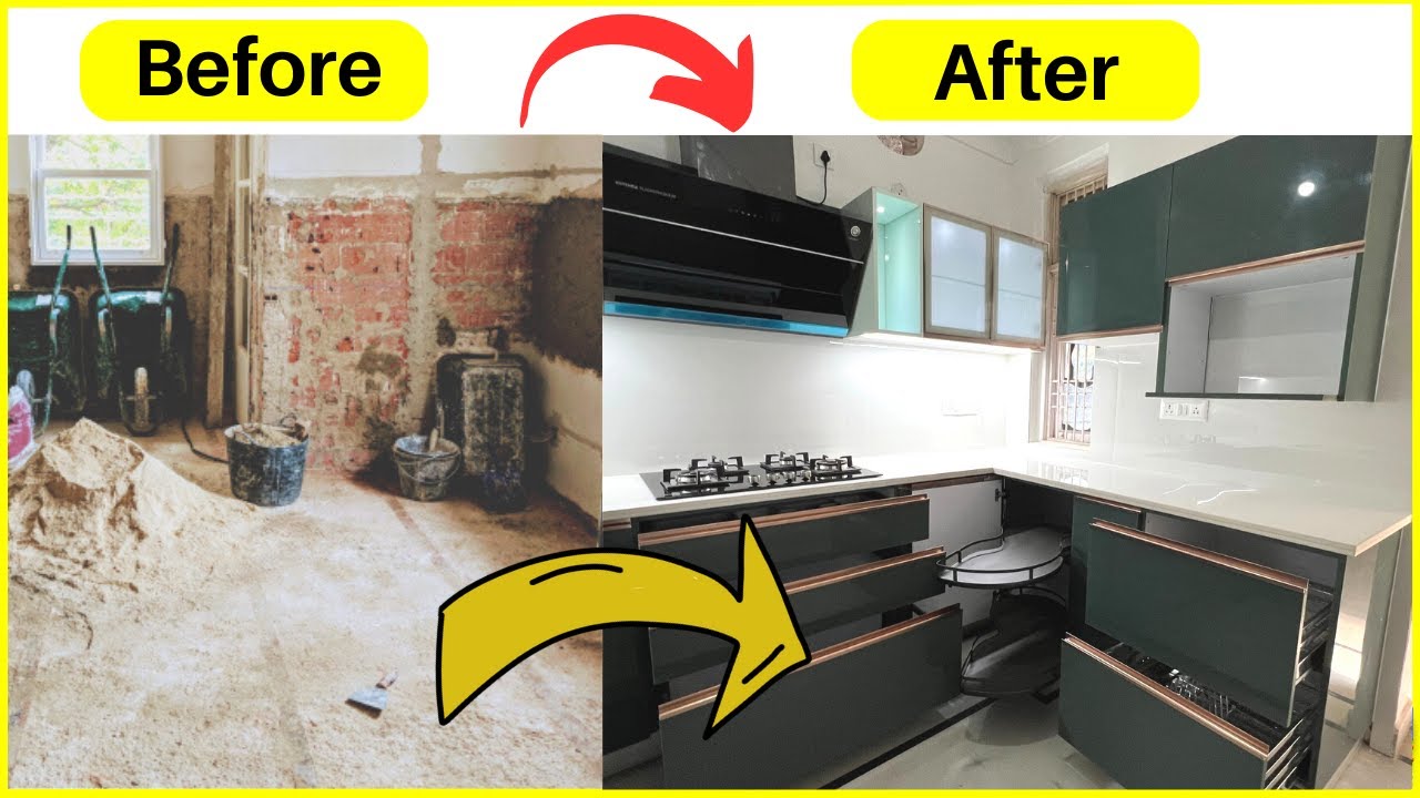 Modular kitchen making process start to End | Modular kitchen design ...