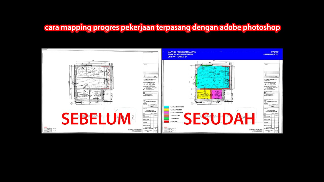 cara mudah mewarnai mapping progres pekerjaan terpasang dengan adobe ...