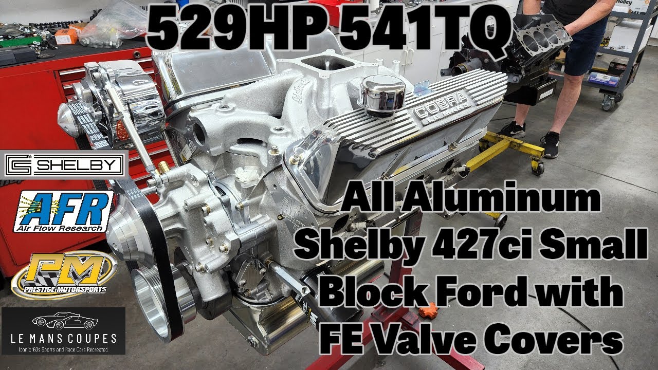 All Aluminum Shelby Block 427 Small Block Ford for Superformance Cobra ...