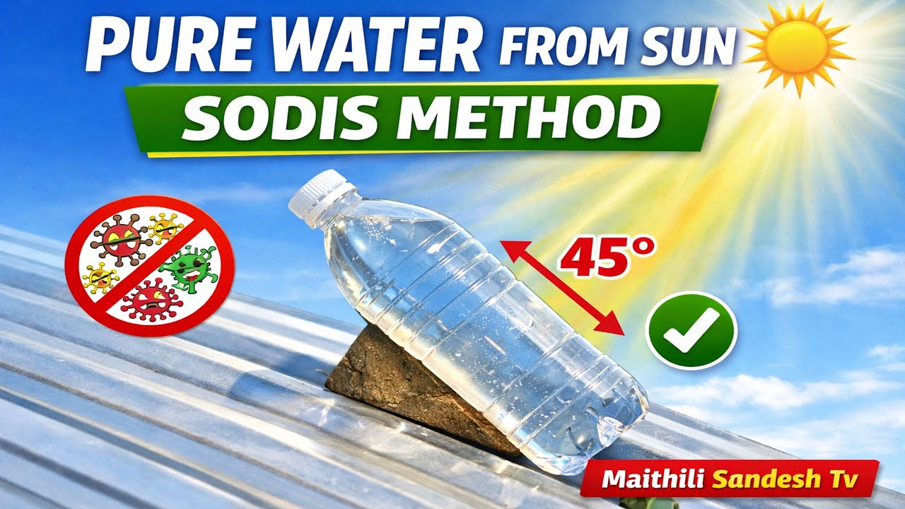 SODIS Method | How to Purify Drinking Water Using Sunlight | Safe Water ...