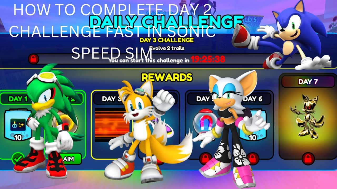 HOW TO COMPLETE DAY 2 CHALLENGE FOR FAKE METAL TAILS IN SONIC SPEED ...
