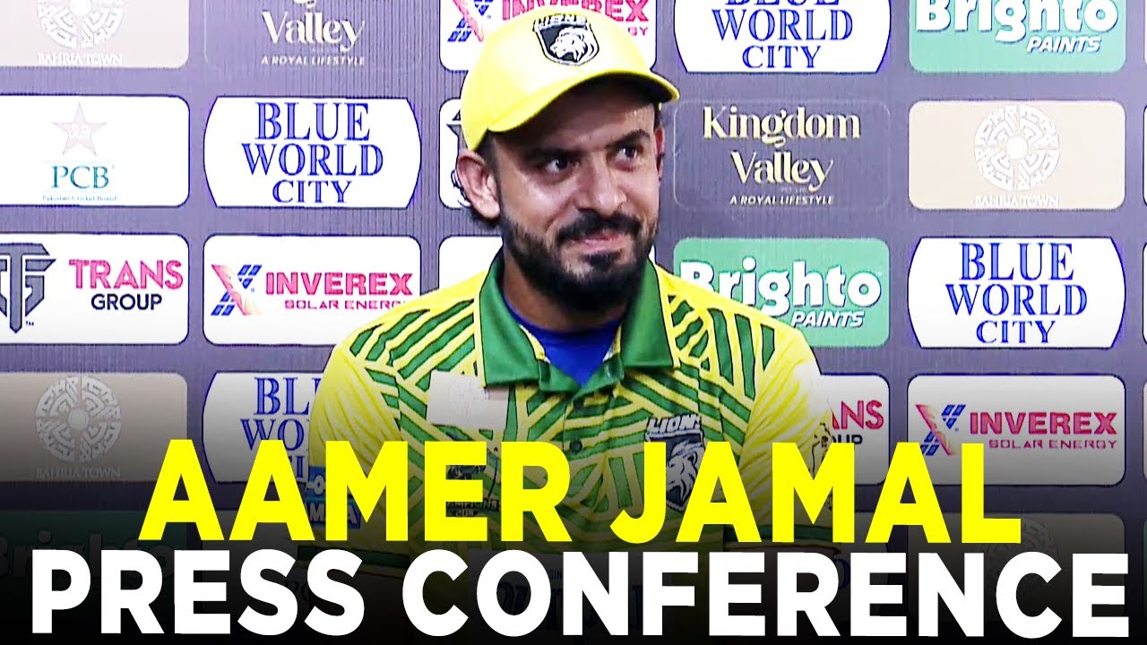 Aamer Jamal Press Conference | Stallions vs Nurpur Lions | Match 2 ...