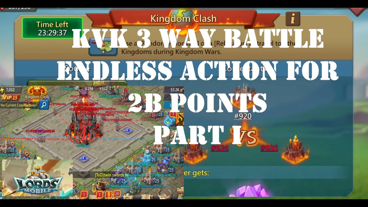 Lords Mobile- Kingdom vs Kingdom | 3 Way Battle | Endless Battle For 2B ...