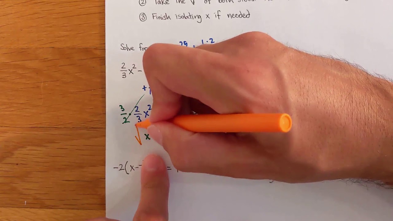 2 5 Solving Quadratics With The Square Root Method YouTube 2-5-solving-quadratics-with-the-square-root-method-youtube