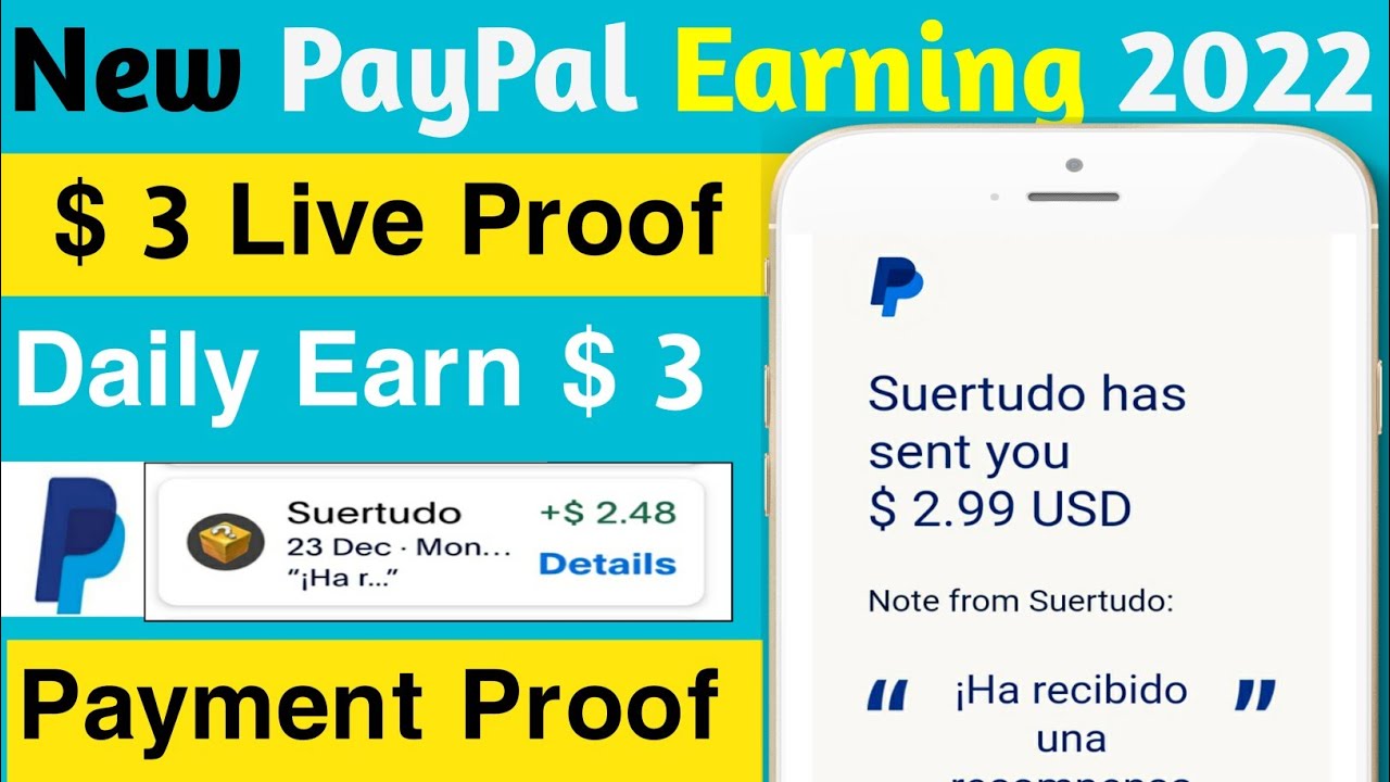 New PayPal Earning App And Site Live Proof | New Earning Site | Free ...