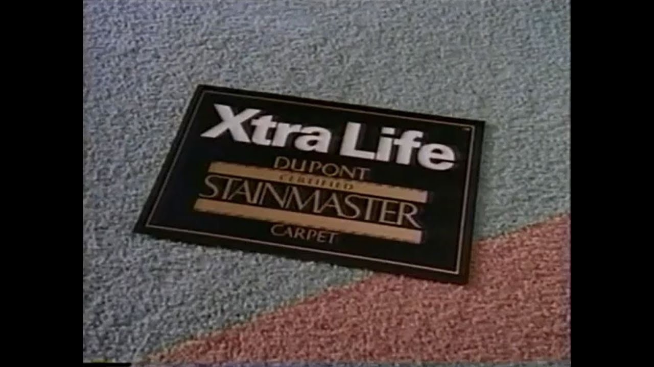 Du Pont Xtra Life Stainmaster Carpet commercial (1991) - YouTube