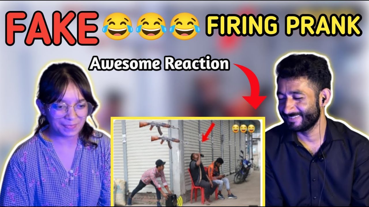 Pakistani Reaction | Fake Firing PRANK | Fake G-U-N shot PRANK on ...