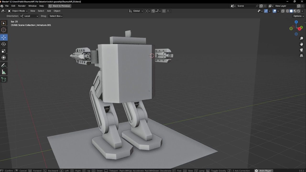 Functional presentation special Blender metaverse game map Sci Fi spacecraft ufo animation - YouTube
