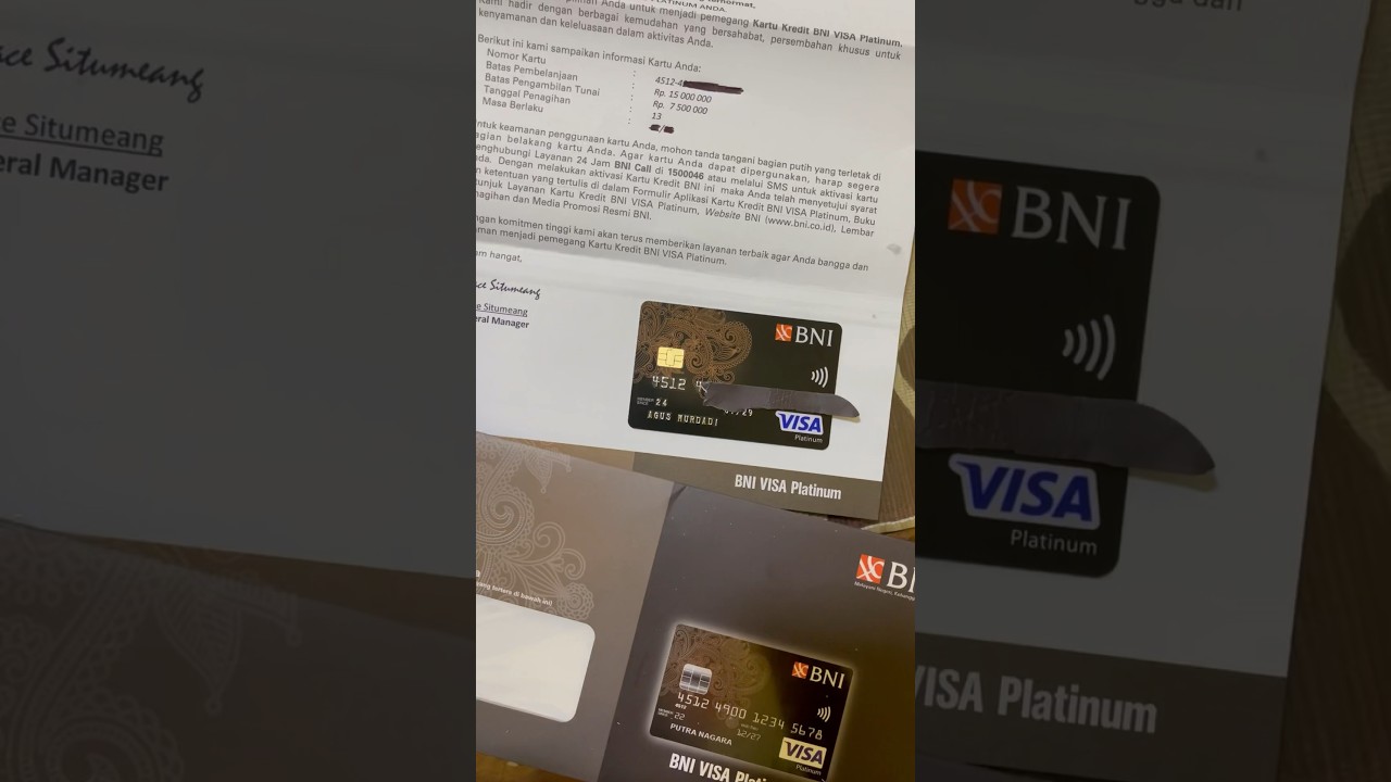 Kartu Kredit BNI VISA Platinum - YouTube