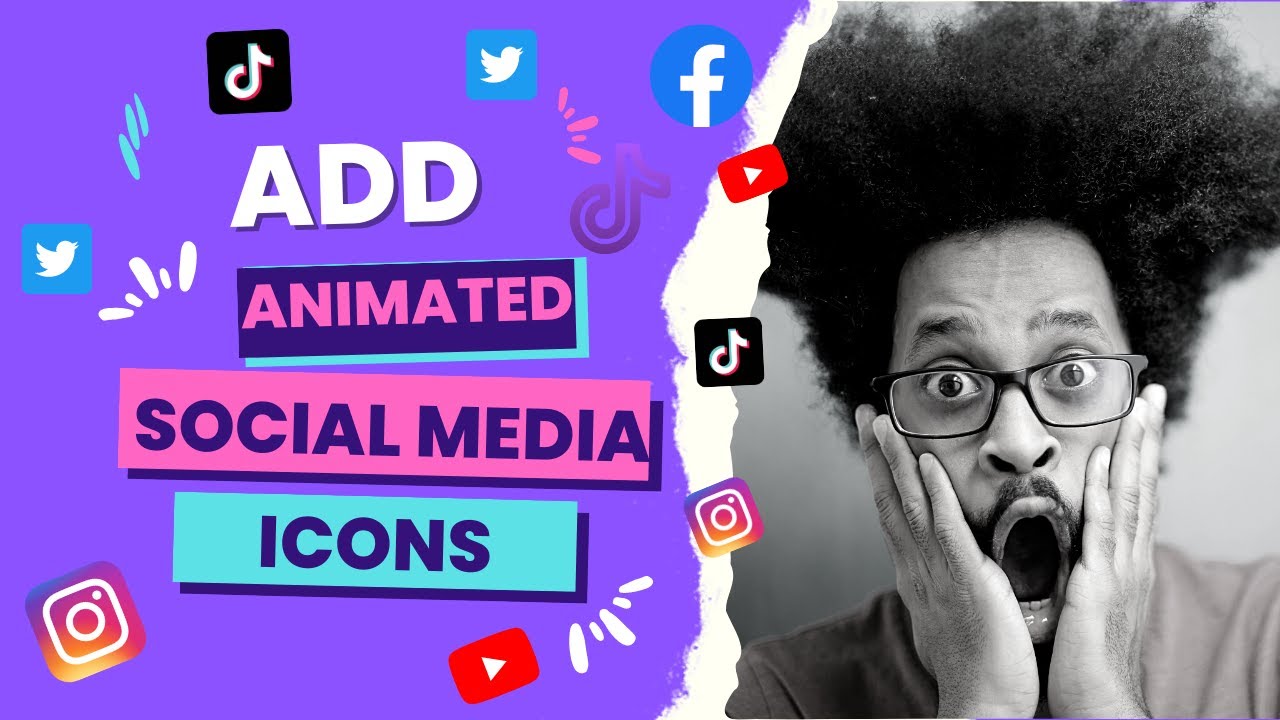 How to Add Animated Social Media Icons to your Videos (Free Templates ️ ...