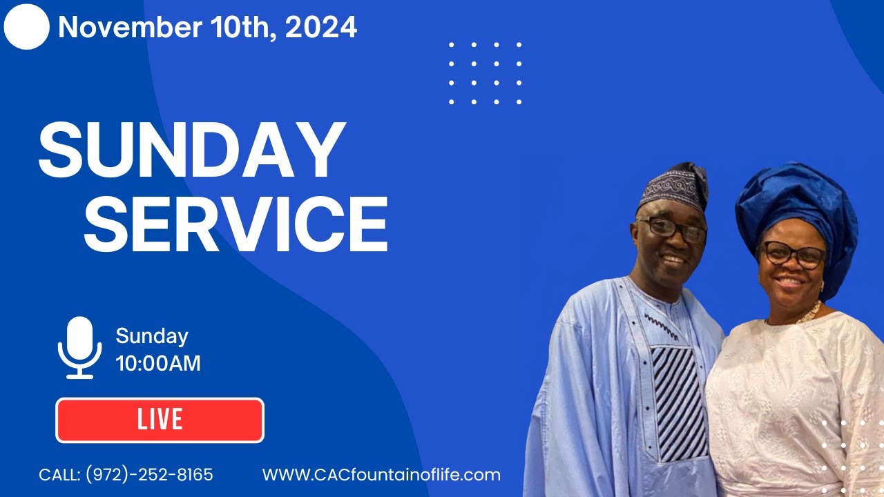 Sunday Service LIVE || Praise/Testimony Service || November, 10, 2024 ...