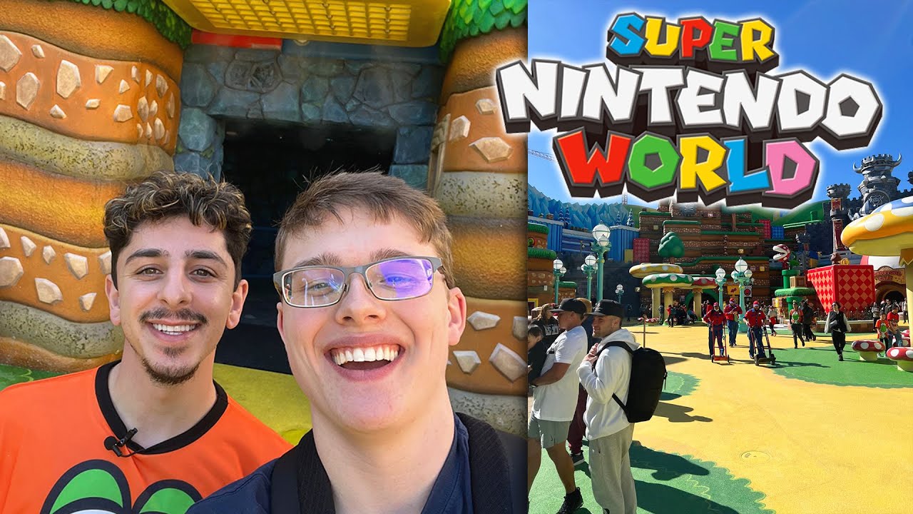 We Met FAZE RUG at SUPER MARIO WORLD! - YouTube