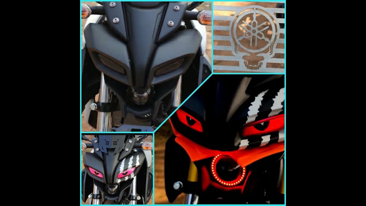Yamaha MT 15 modified _ killer look _ MT 15 bs6 headlight modification ...