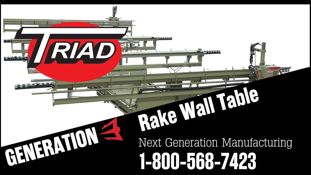 Rake Wall Table (Generation 3) - YouTube