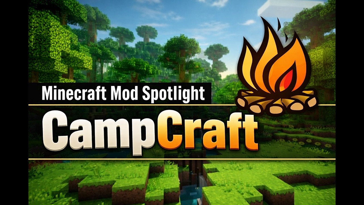 Minecraft Mod Spotlight: CampCraft (Camp Fires, Tents & More!) - YouTube