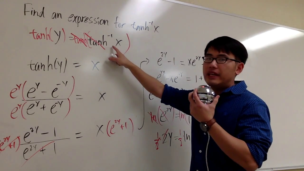 Inverse tanh(x) - YouTube