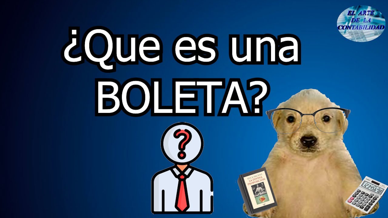 ¿que es una boleta? - YouTube