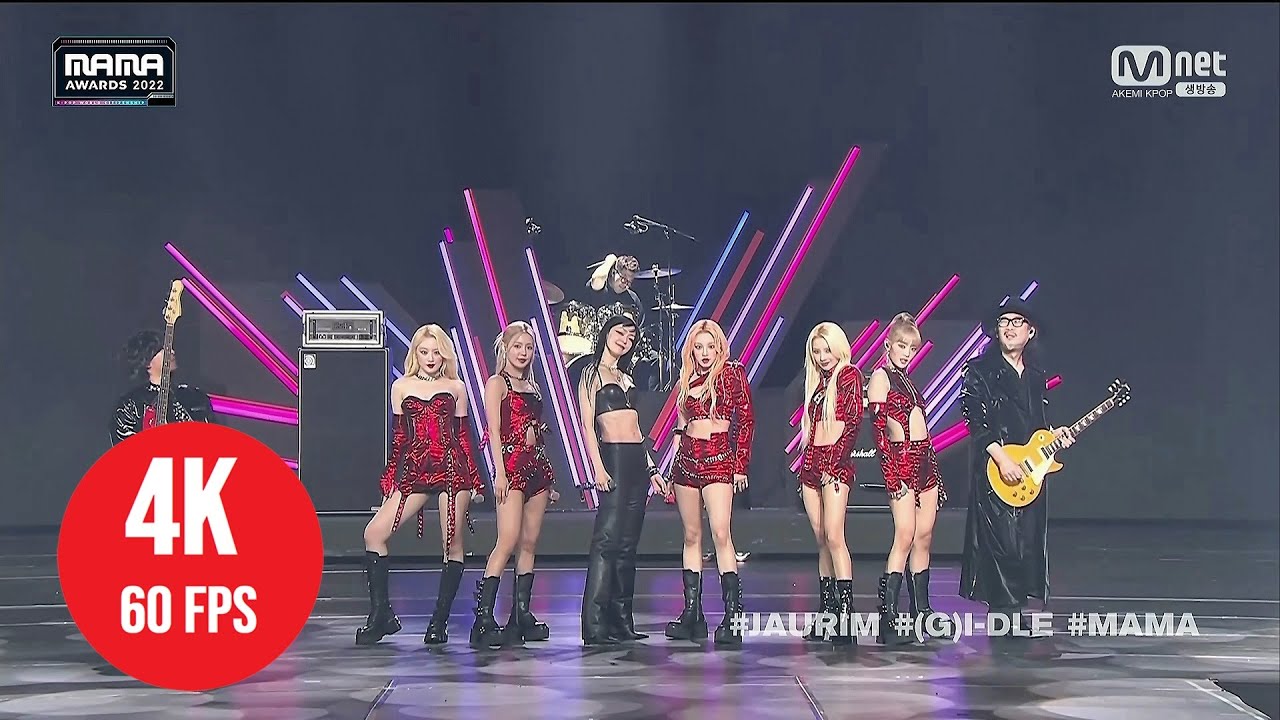[ 4K LIVE ] (G)I-DLE & JAURIM - TOMBOY (MAMA ver.) [ 221130 Mnet MAMA AWARDS 2022 ] - YouTube Music