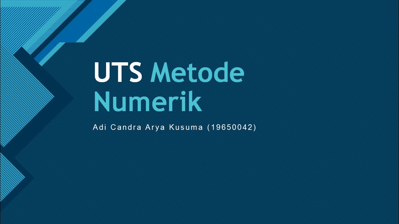 UTS-Metode Numerik - YouTube