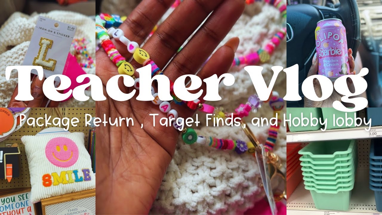 Kindergarten Teacher Summer Vlog | Classroom Inspo and Shopping - YouTube