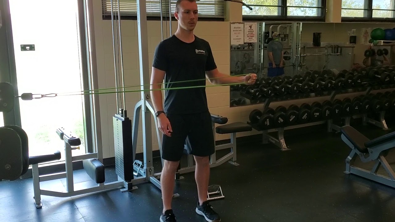Band Resisted Single Arm Shoulder External Rotation - YouTube